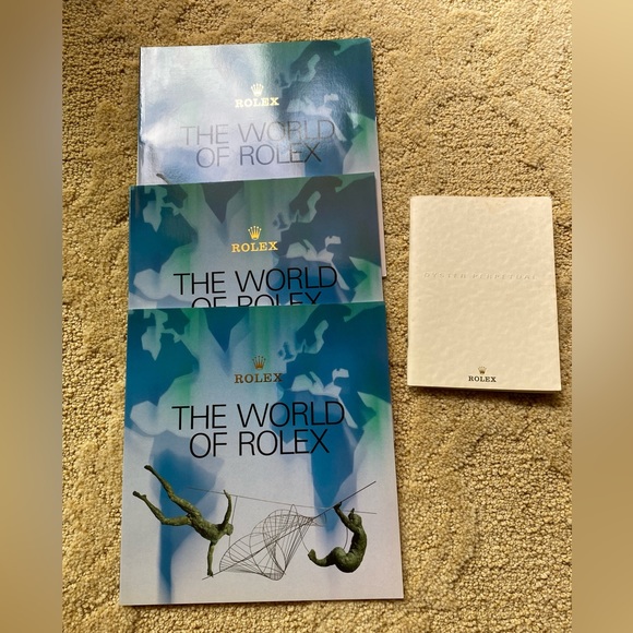 Rolex | Accessories | Set Of 3 Rolex Catalog Magazines Oyster Perpetual ...